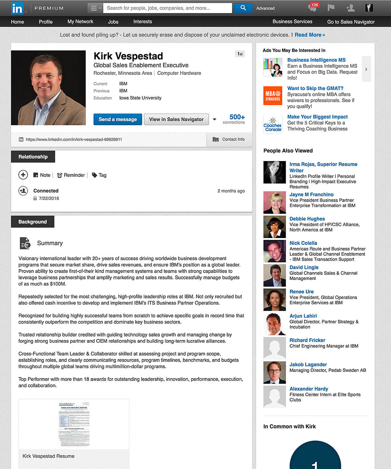 Resume Examples | CV Sample | Resume Templates | CXO Resumes